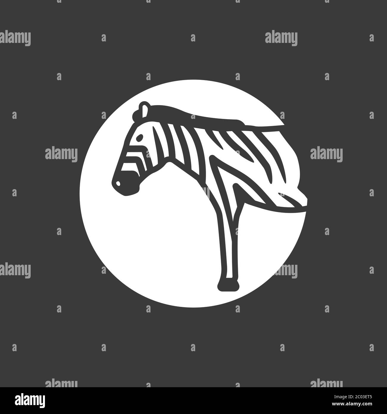 Black head with white stripe Stock Vector Images - Alamy