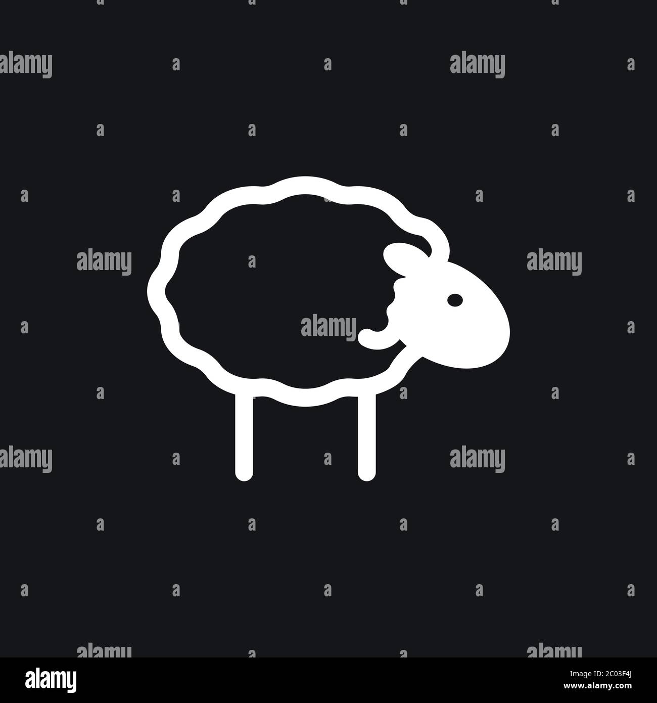 Sheep icon. Animal symbol, Logo design for the company Stock Vector ...