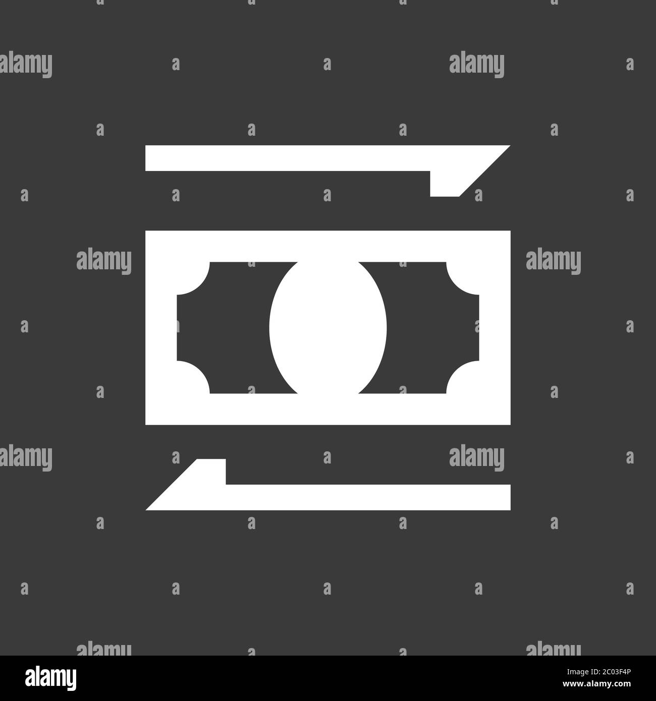 Transfer vector icon. Money symbol isolated on background Stock Vector ...