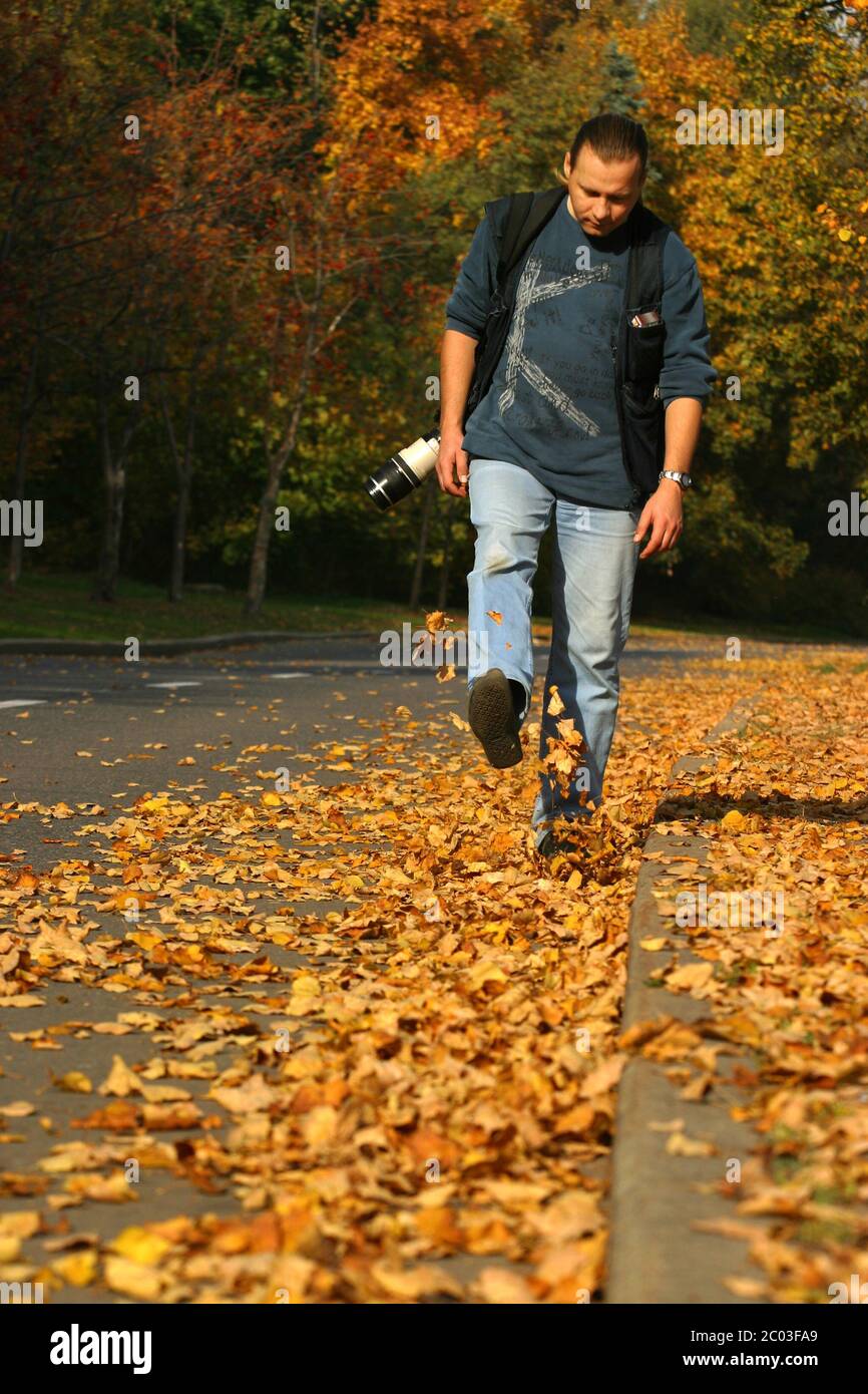 Walk autumn maple hi-res stock photography and images - Alamy