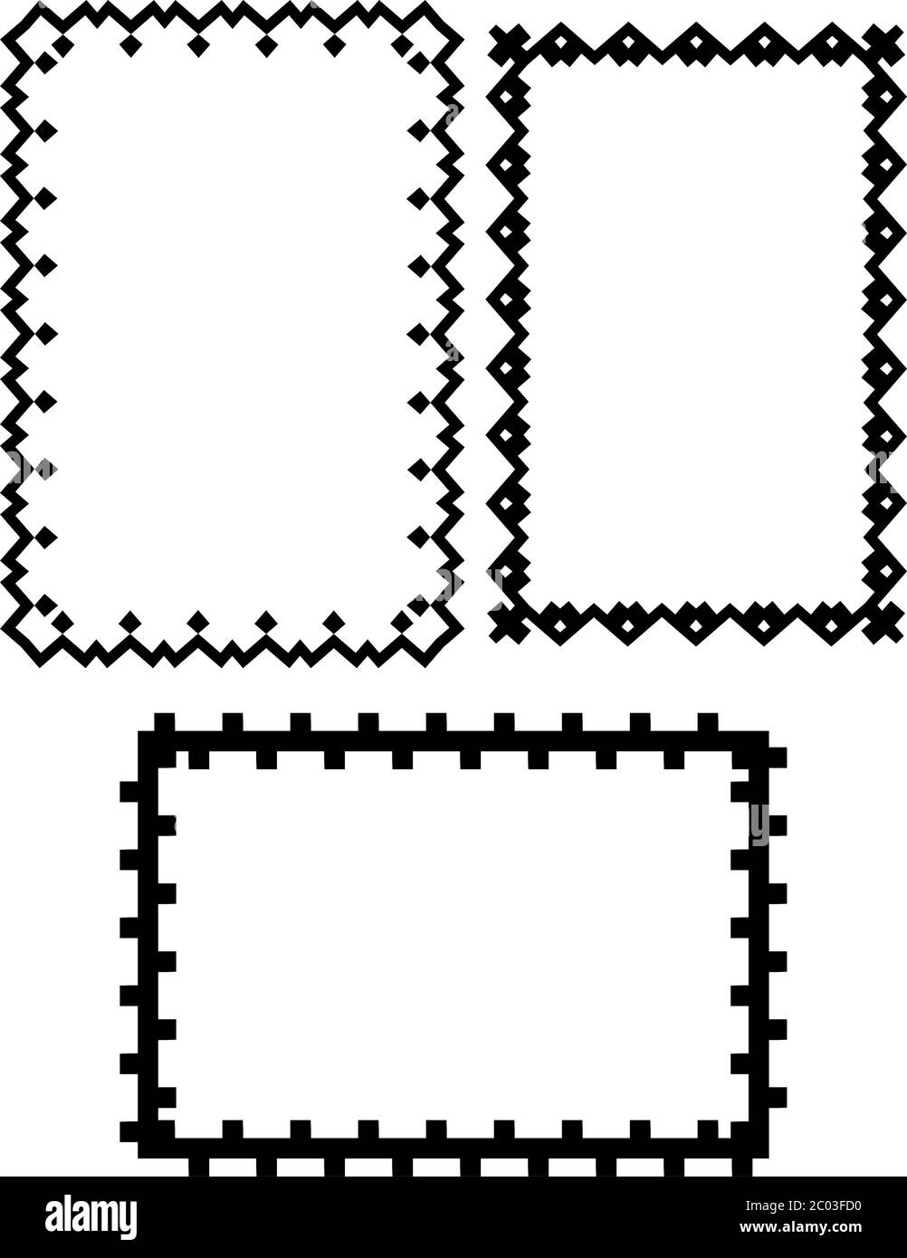 Bold Thick Frame Border Design Vector Illustration Stock Vector Image ...