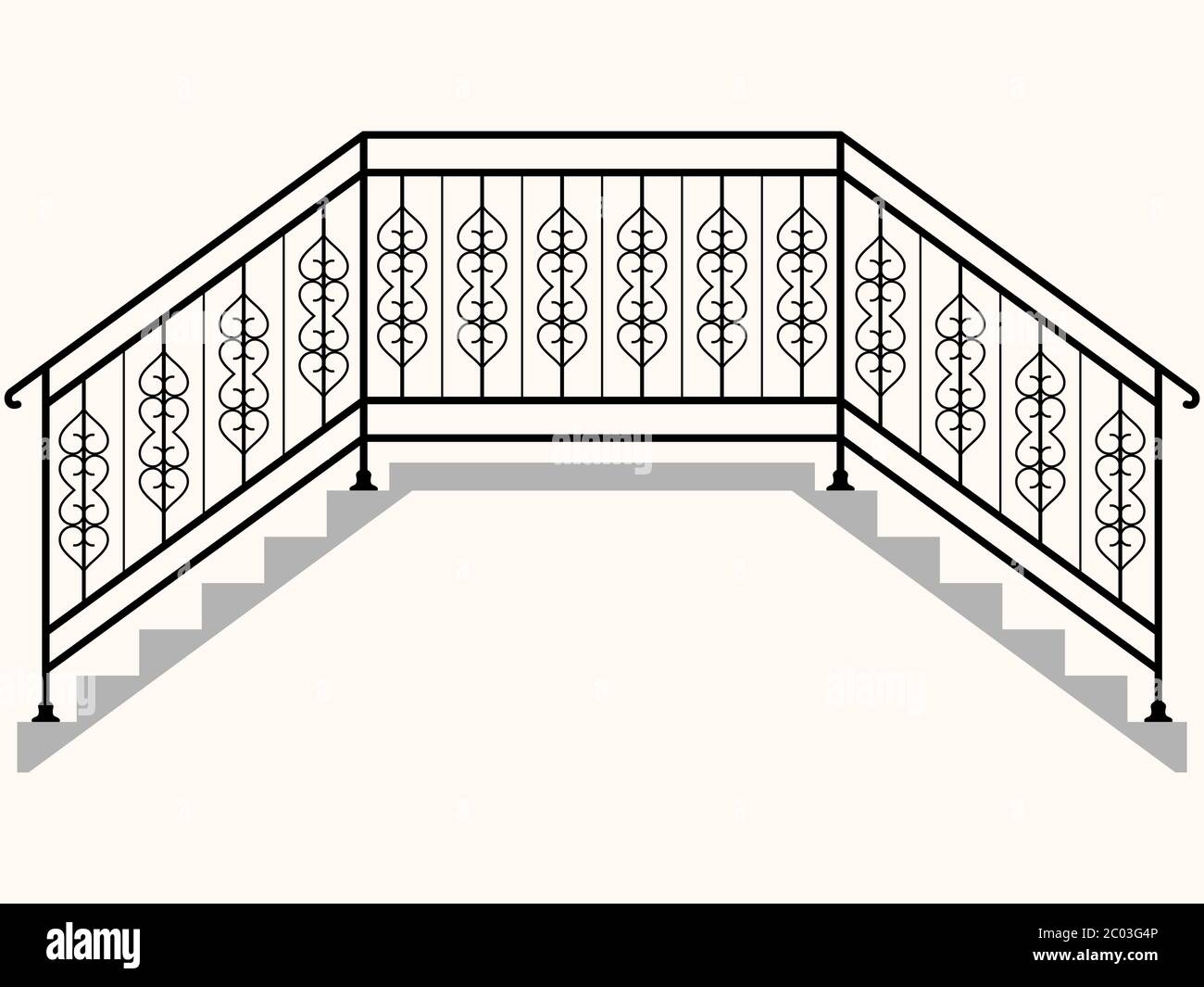 Bridge Railing Vector Illustration Stock Vector Image & Art - Alamy