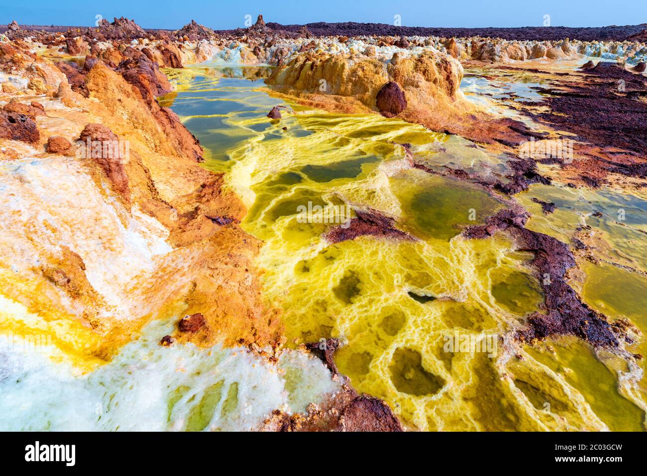 Dallol, Danakil depression, Ethiopia Stock Photo - Alamy