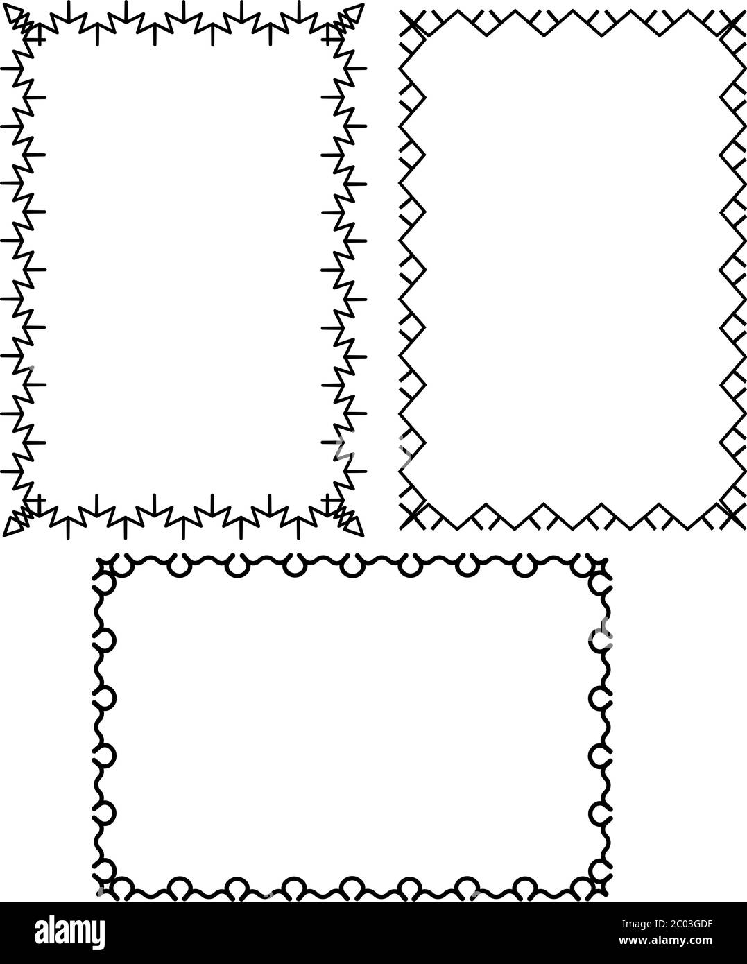 Frame Border Design Vector Illustration Stock Vector Image & Art - Alamy