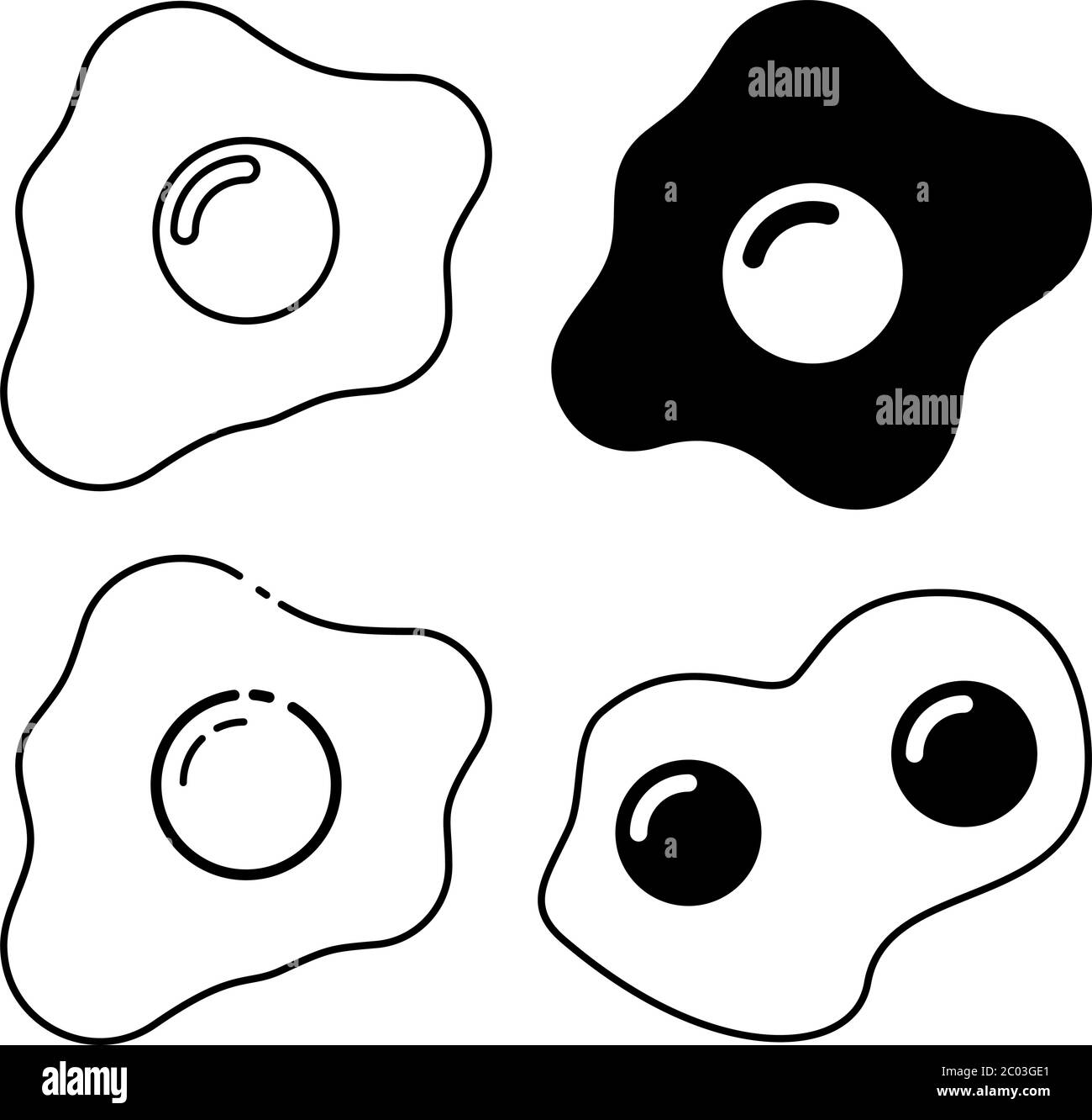 Egg Omelette Icon Vector Illustration Stock Vector Image & Art - Alamy