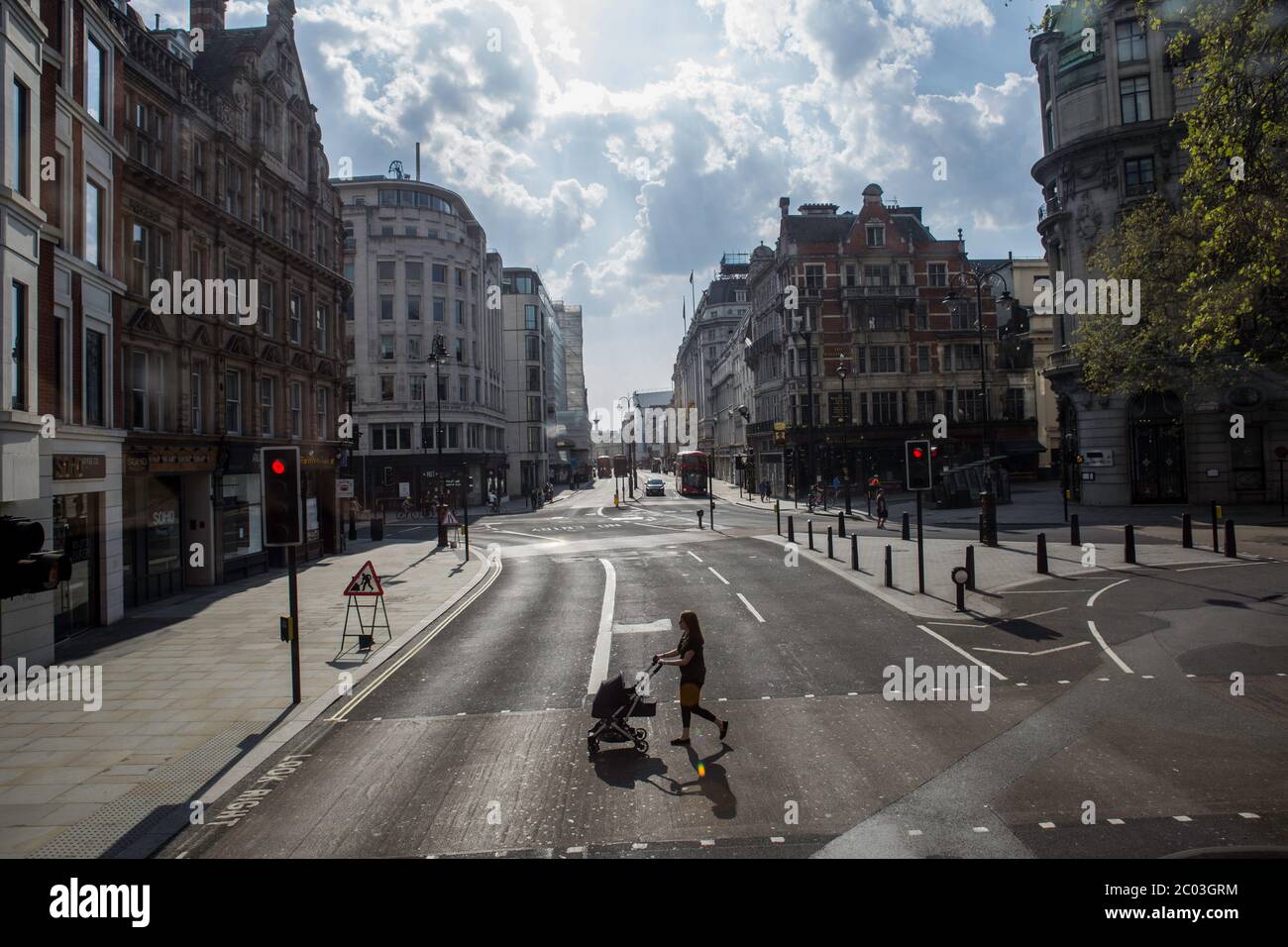 London pandemic, Empty streets, 2020 Stock Photo - Alamy
