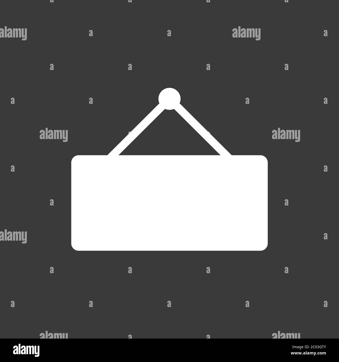 Signage icon. Signboard flat symbol. Illustration isolated on ...
