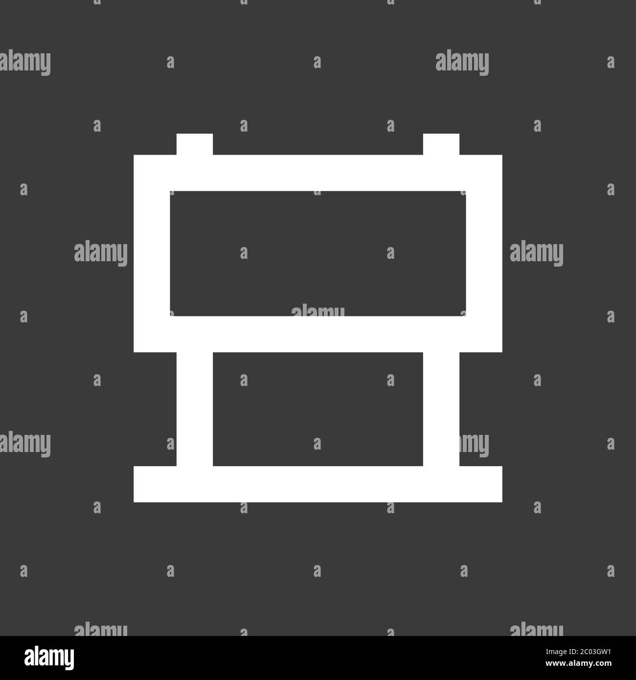 Signage icon. Signboard flat symbol. Illustration isolated on ...