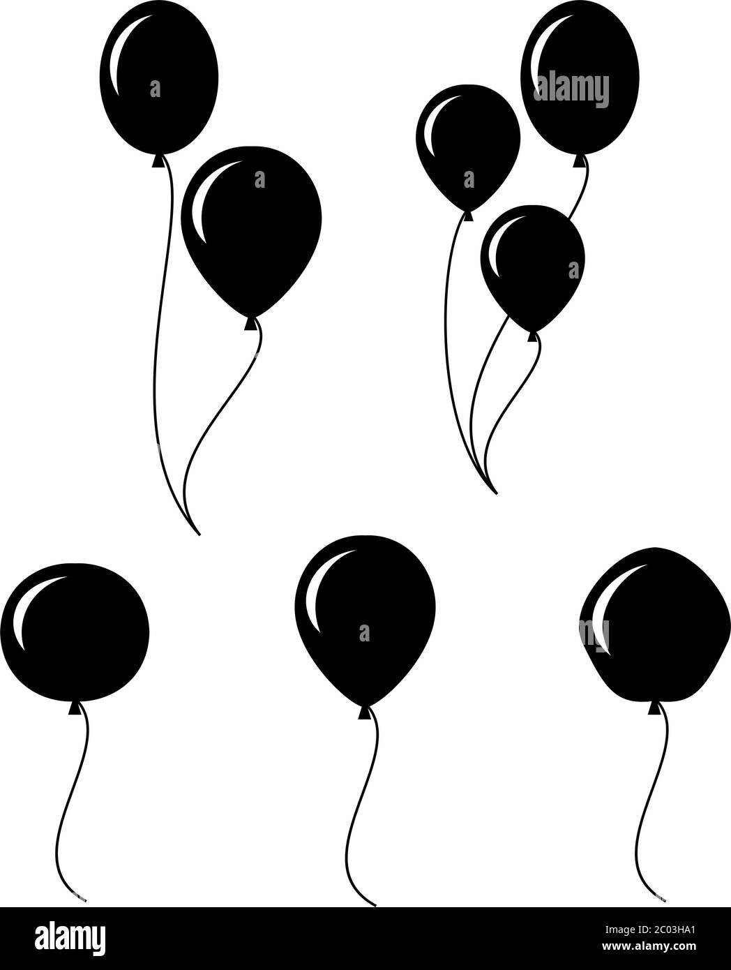 Balloon Icon Vector Illustration Stock Vector Image & Art - Alamy