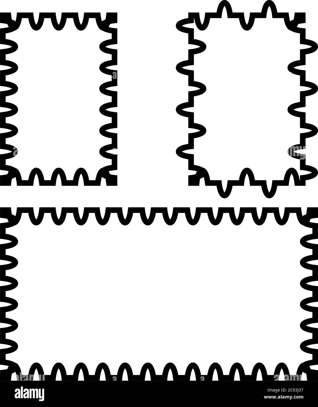 Bold Thick Frame Border Design Vector Illustration Stock Vector Image ...