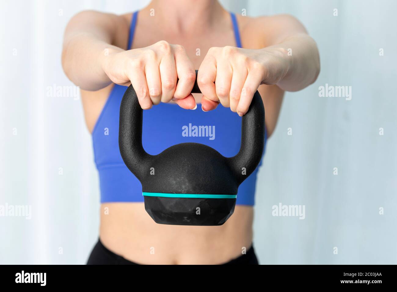 Person Using Kettlebell High Resolution Stock Photography and Images ...