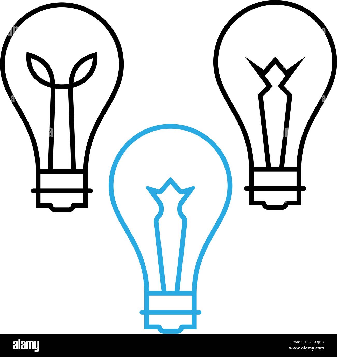 Bulb Icon Vector Illustration Stock Vector Image & Art - Alamy