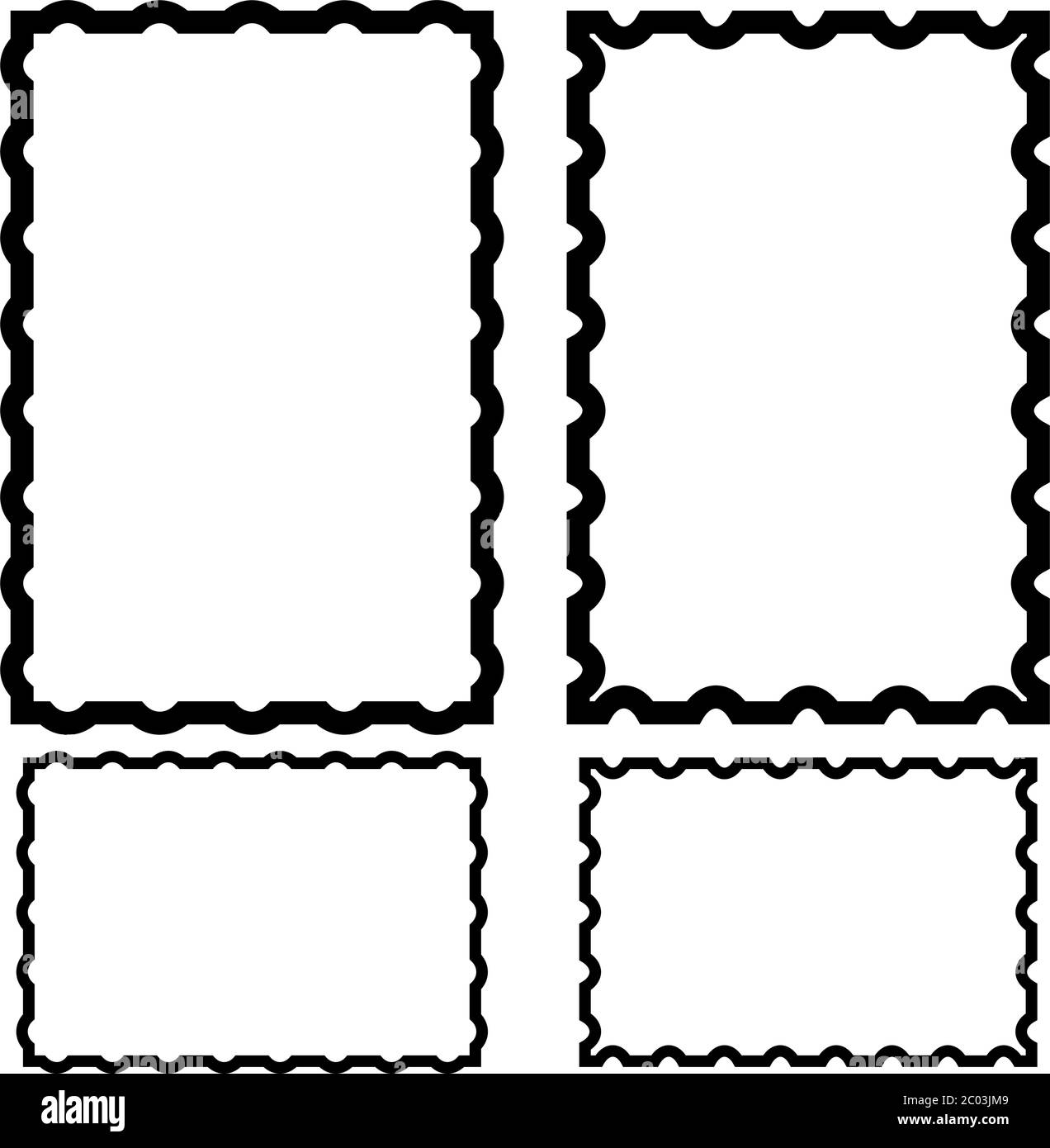 Bold Thick Frame Border Design Vector Illustration Stock Vector Image ...