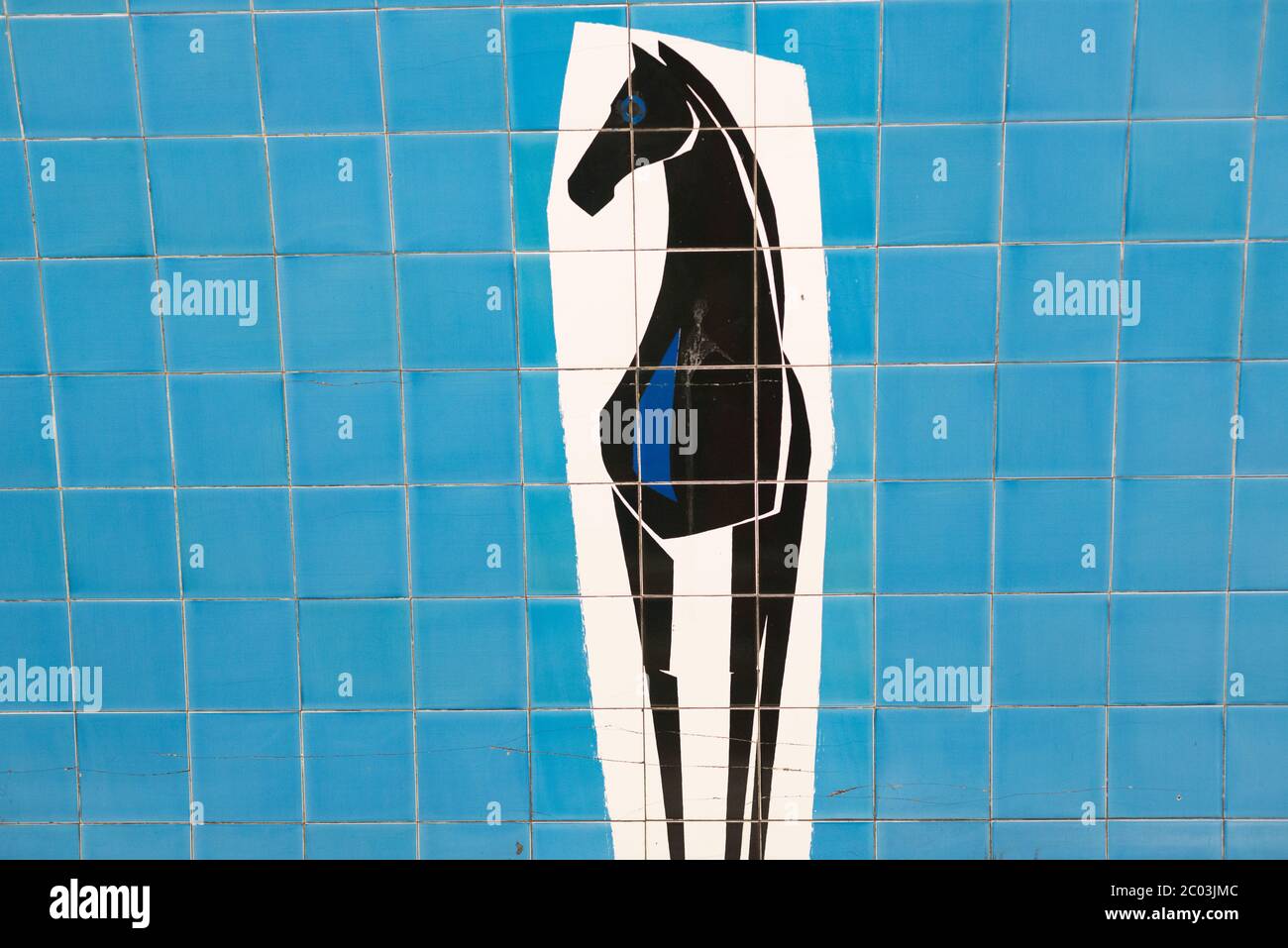 Tile designs at Blackhorse Road on the Victoria Line on the London ...