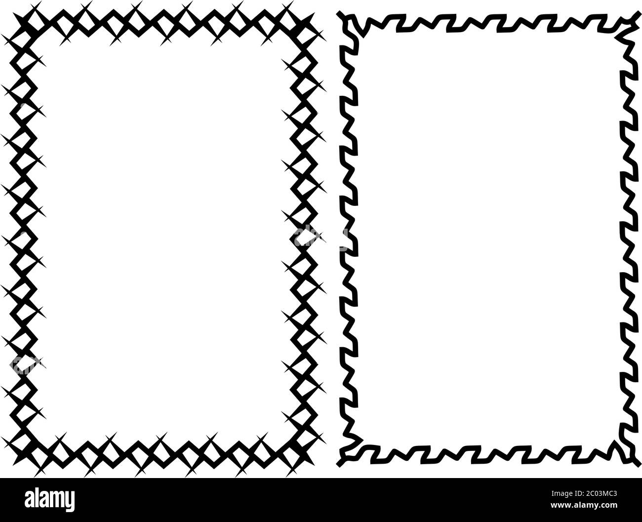 Bold Thick Frame Border Design Vector Illustration Stock Vector Image ...