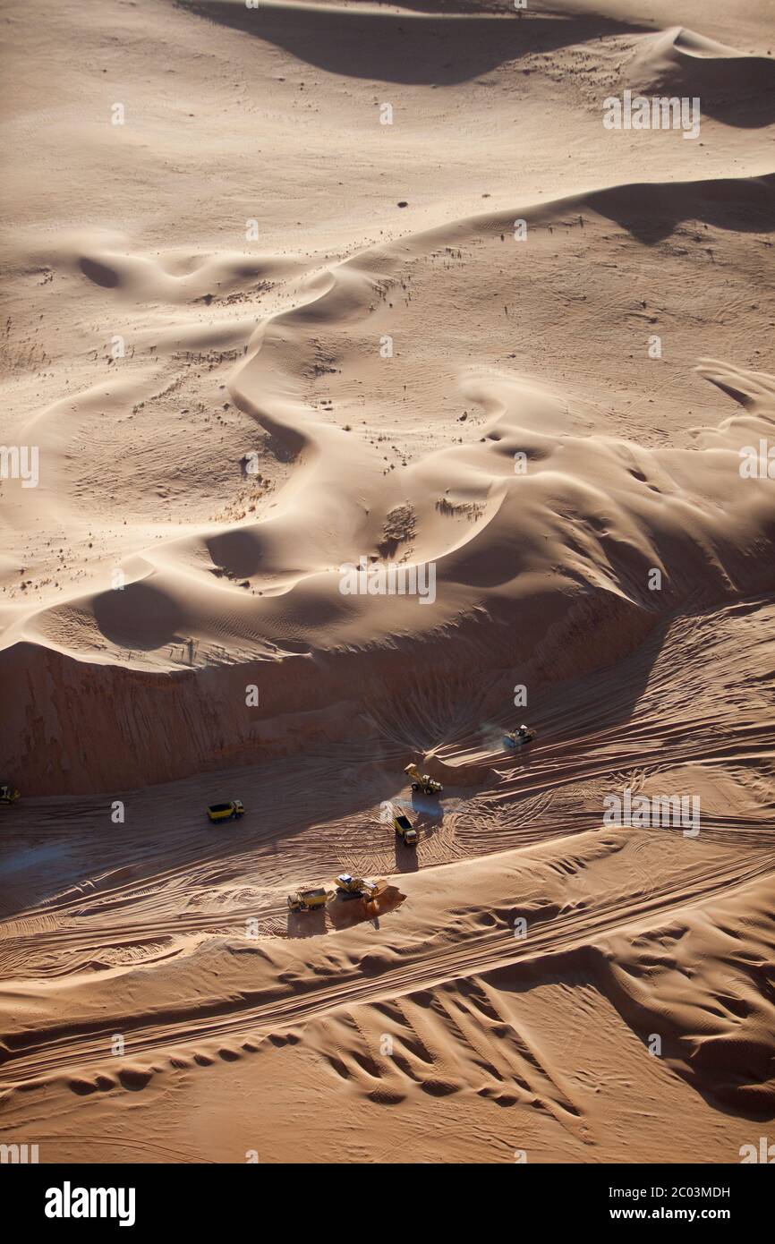 The construction of a new airstrip to assist in the setting up of a ...