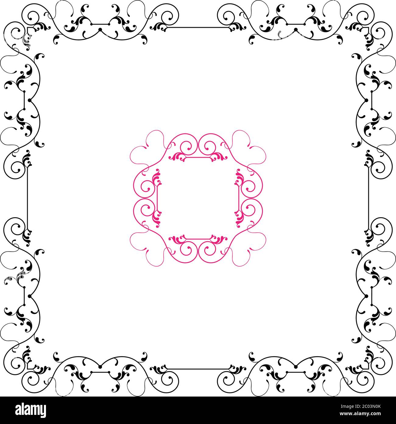 Frame Border Design Vector Illustration Stock Vector Image & Art - Alamy