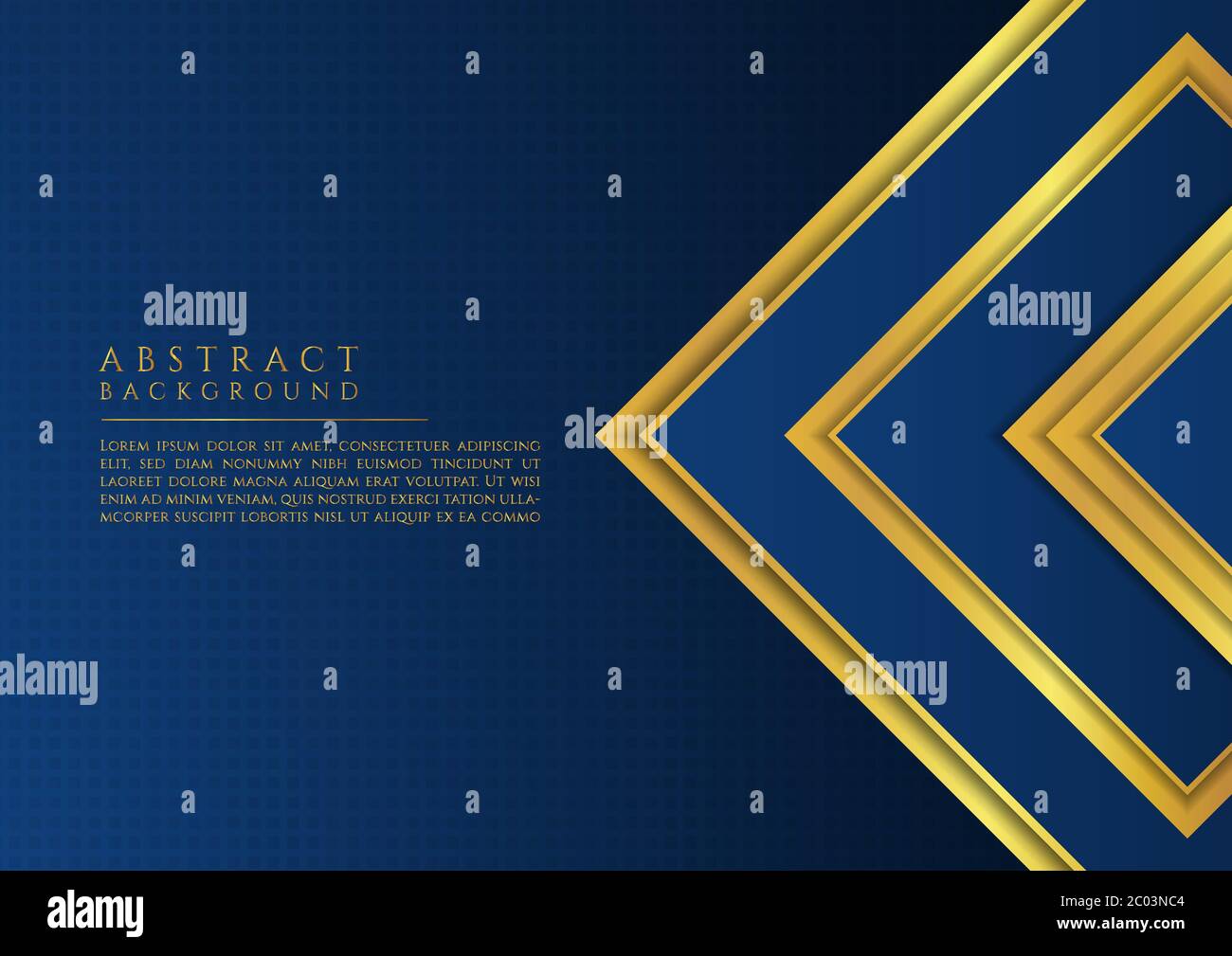 Gold metallic square shape design abstract pattern background with ...
