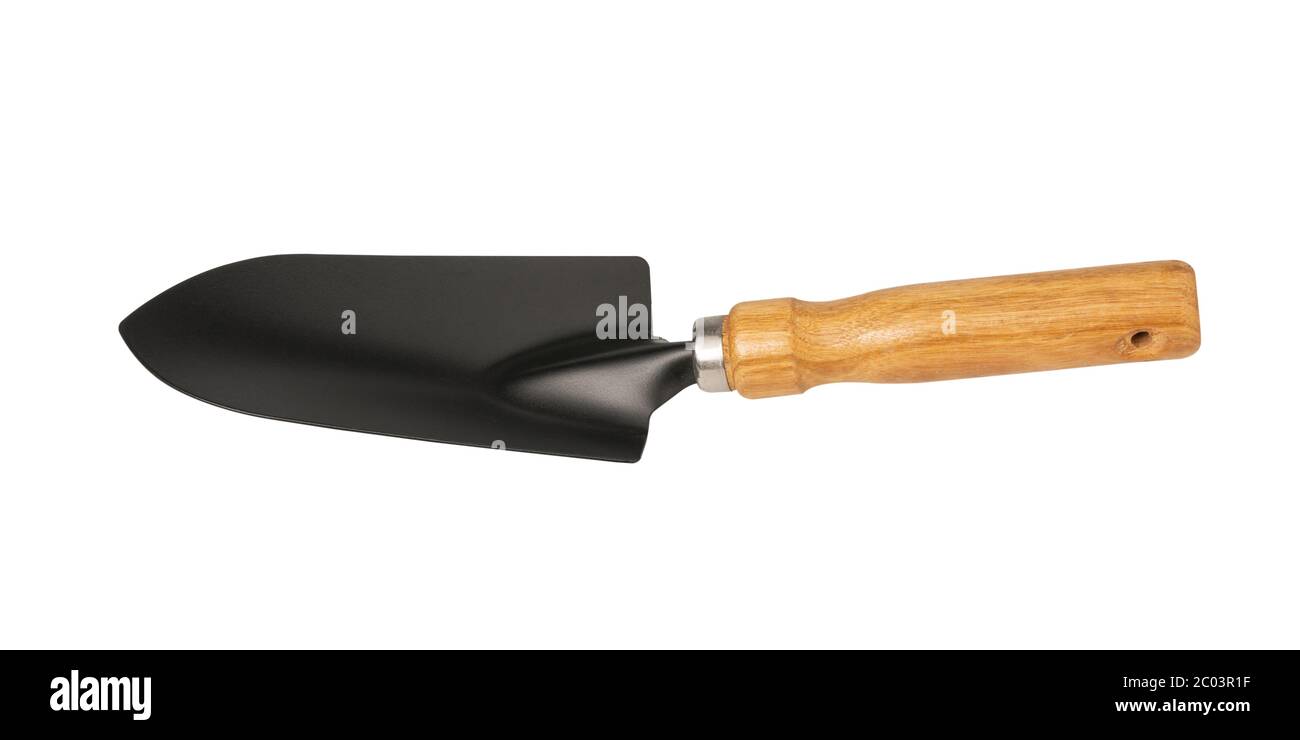 Garden trowel isolated on white background with clipping path Stock ...