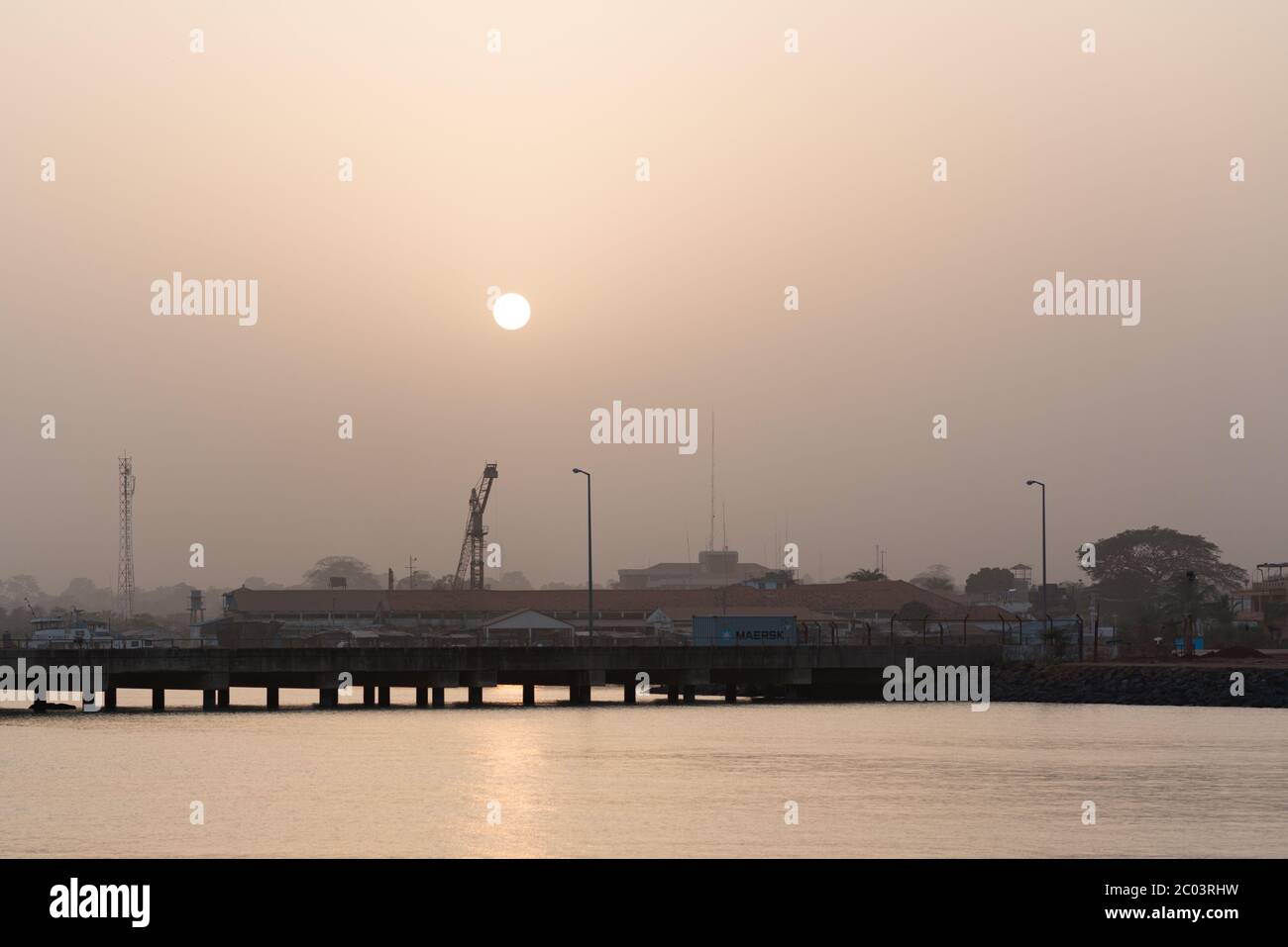 The port of Bissau in Guinea-Bissau, West Africa Stock Photo - Alamy