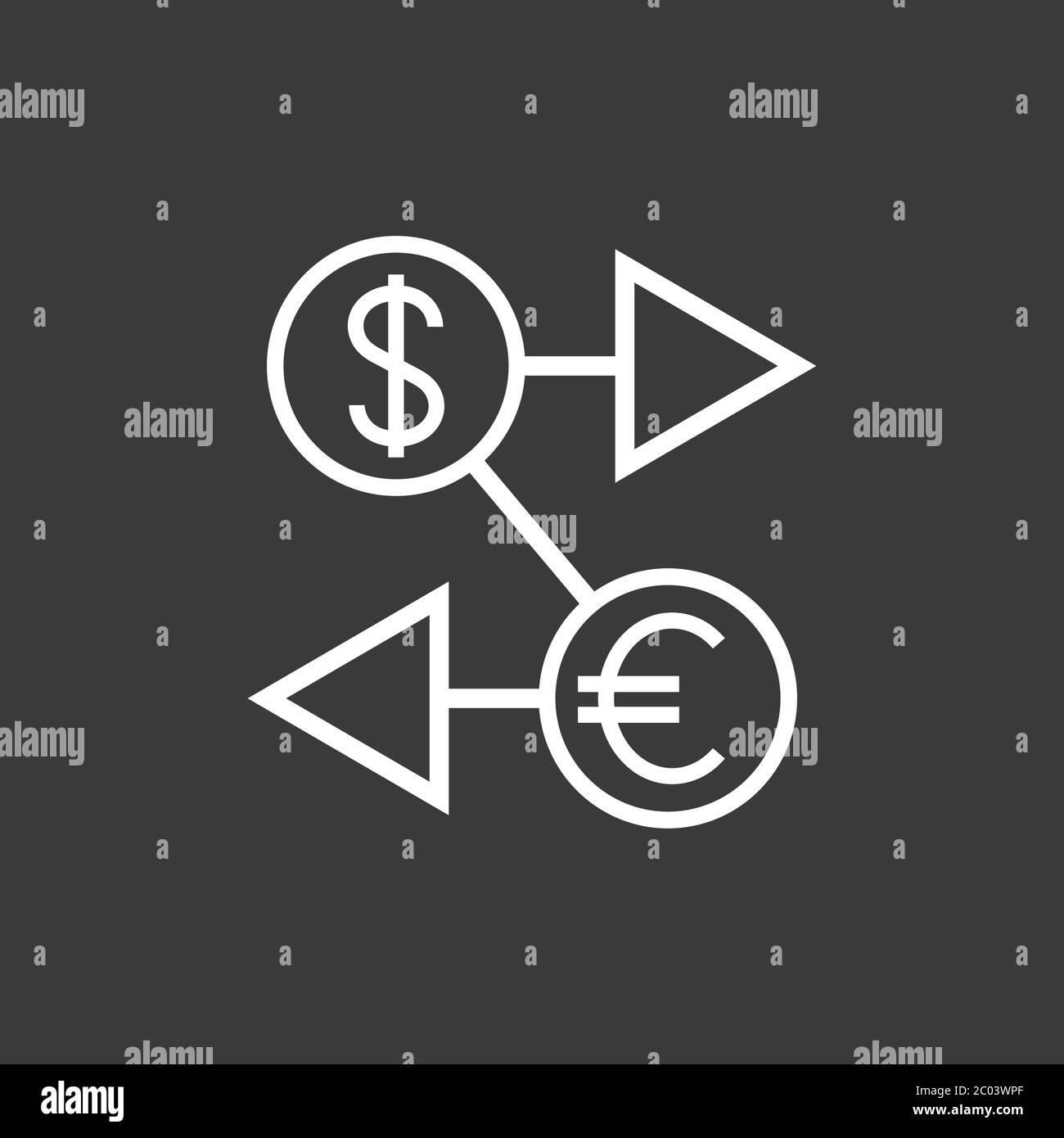 Transfer vector icon. Money symbol isolated on background Stock Vector ...