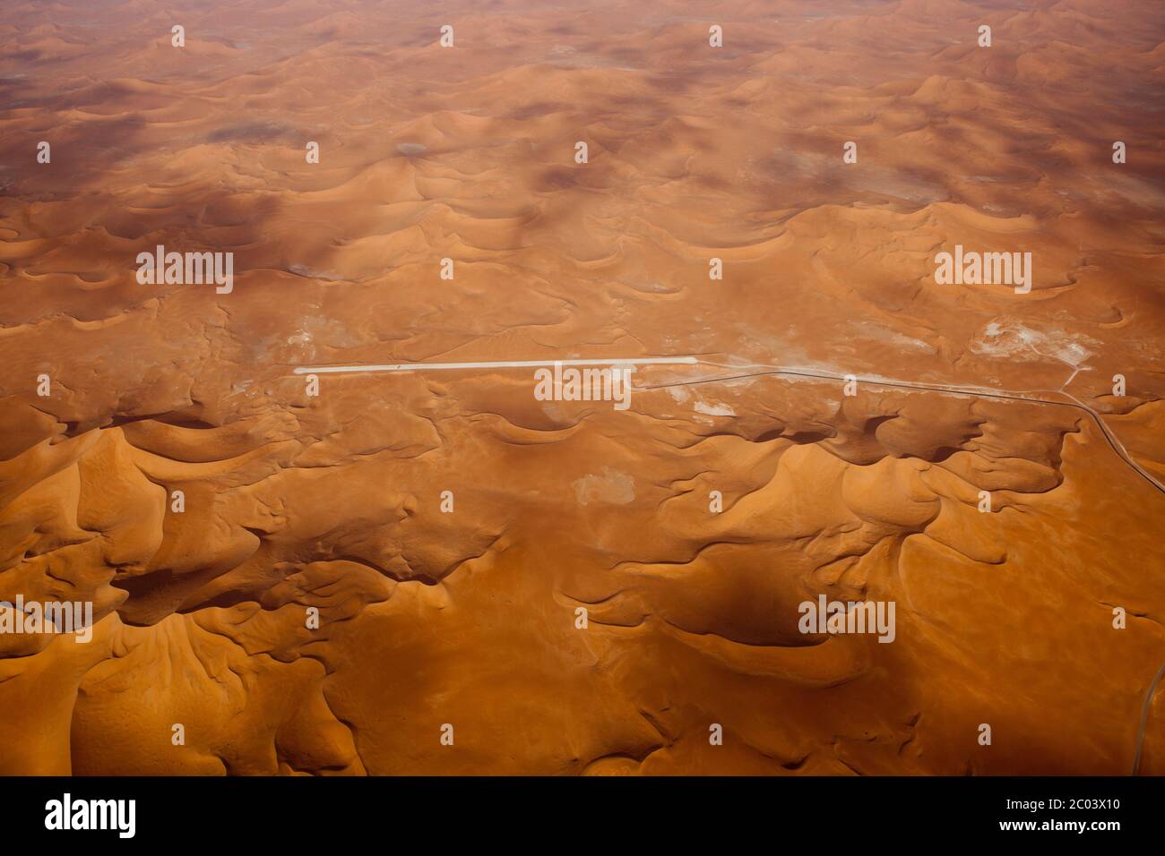 The construction of a new airstrip to assist in the setting up of a ...