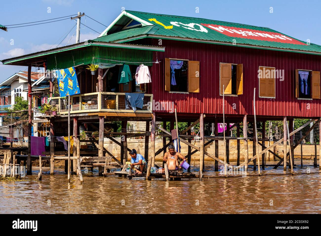 A Floating Village On Lake Inle, Shan State, Myanmar Stock Photo - Alamy