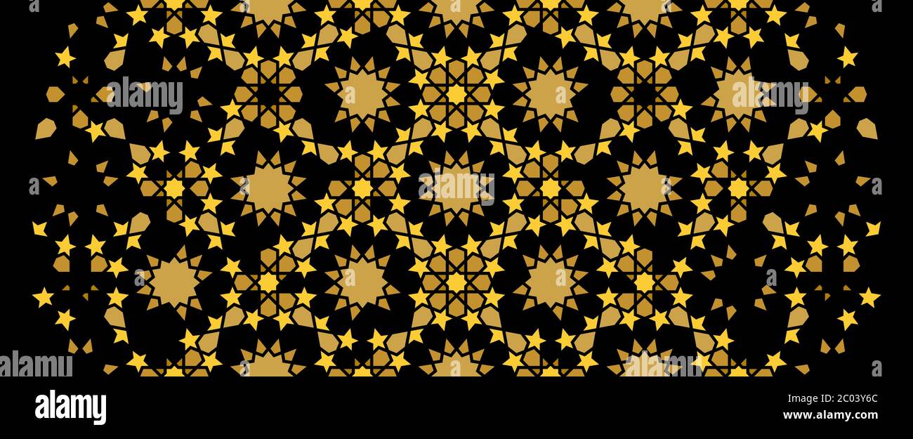 Islamic star gold pattern hi-res stock photography and images - Alamy