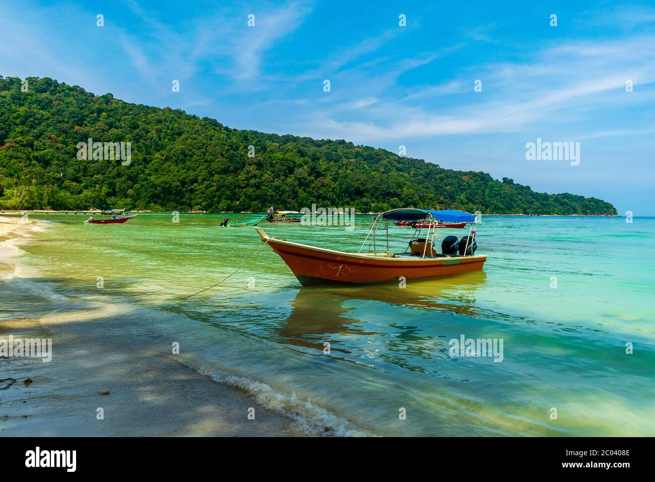 Teluk Dalam Beach, Besar, Perhentian Islands, Malaysia; May-2019; The ...