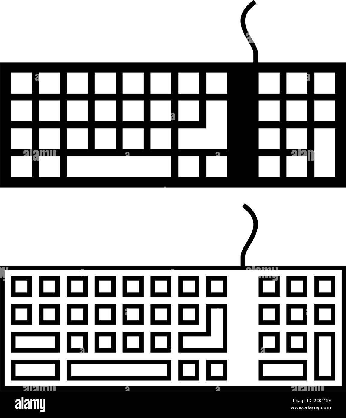 Keyboard Icon Vector Illustration Stock Vector Image & Art - Alamy