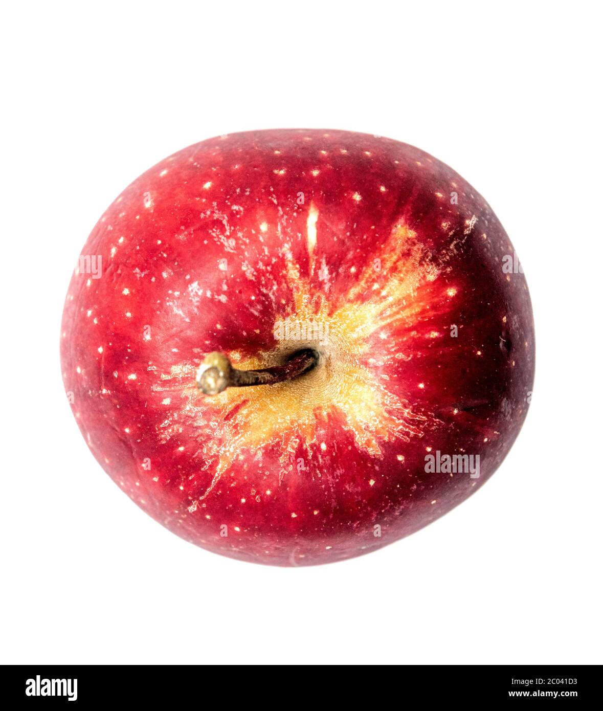 Red apple from above hi-res stock photography and images - Alamy