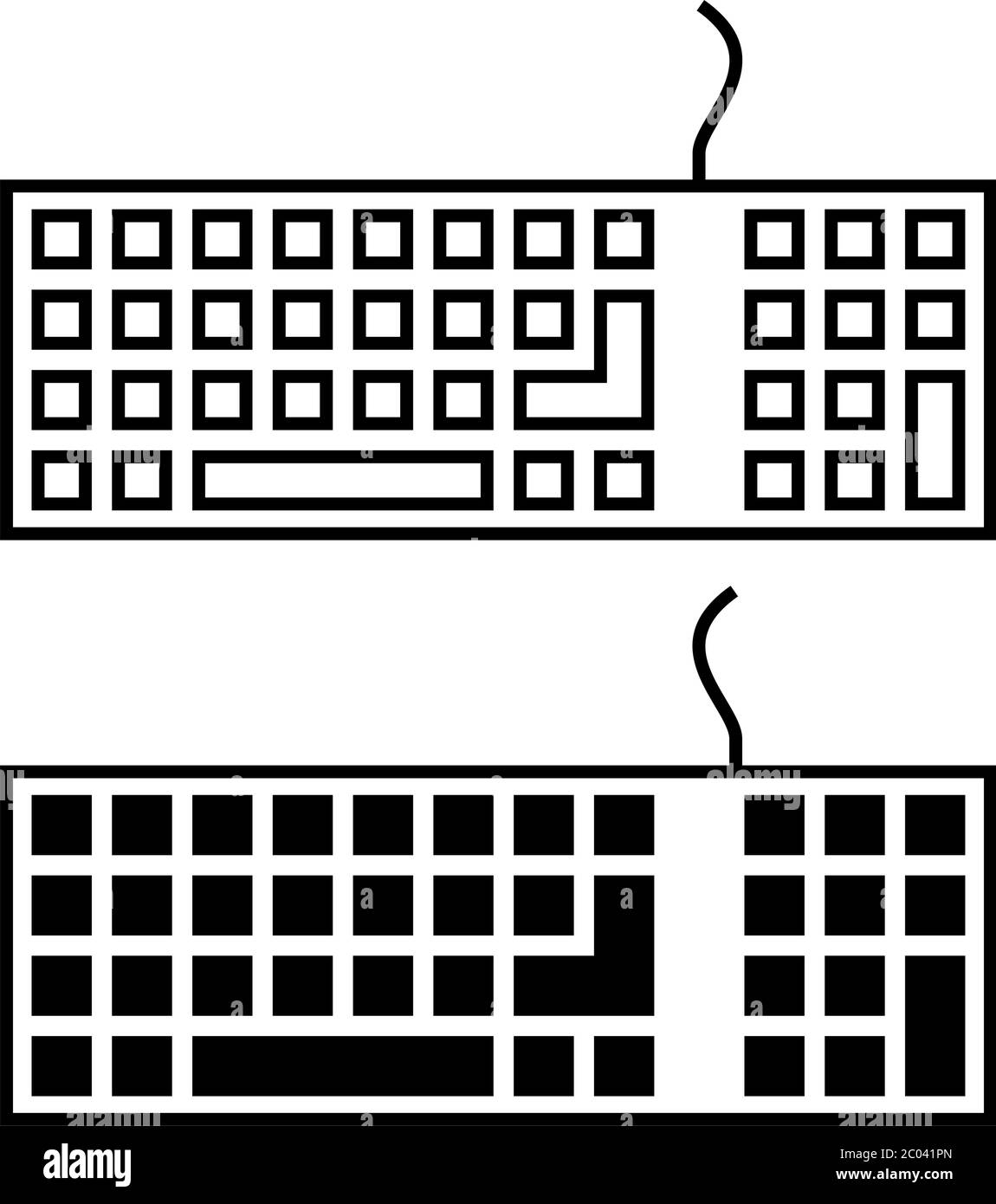 Keyboard Icon Vector Illustration Stock Vector Image & Art - Alamy