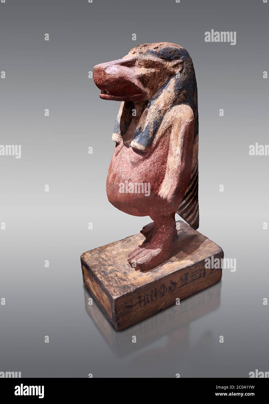 Ancient Egyptian statuette of Taweret decicated to draughtsman ...
