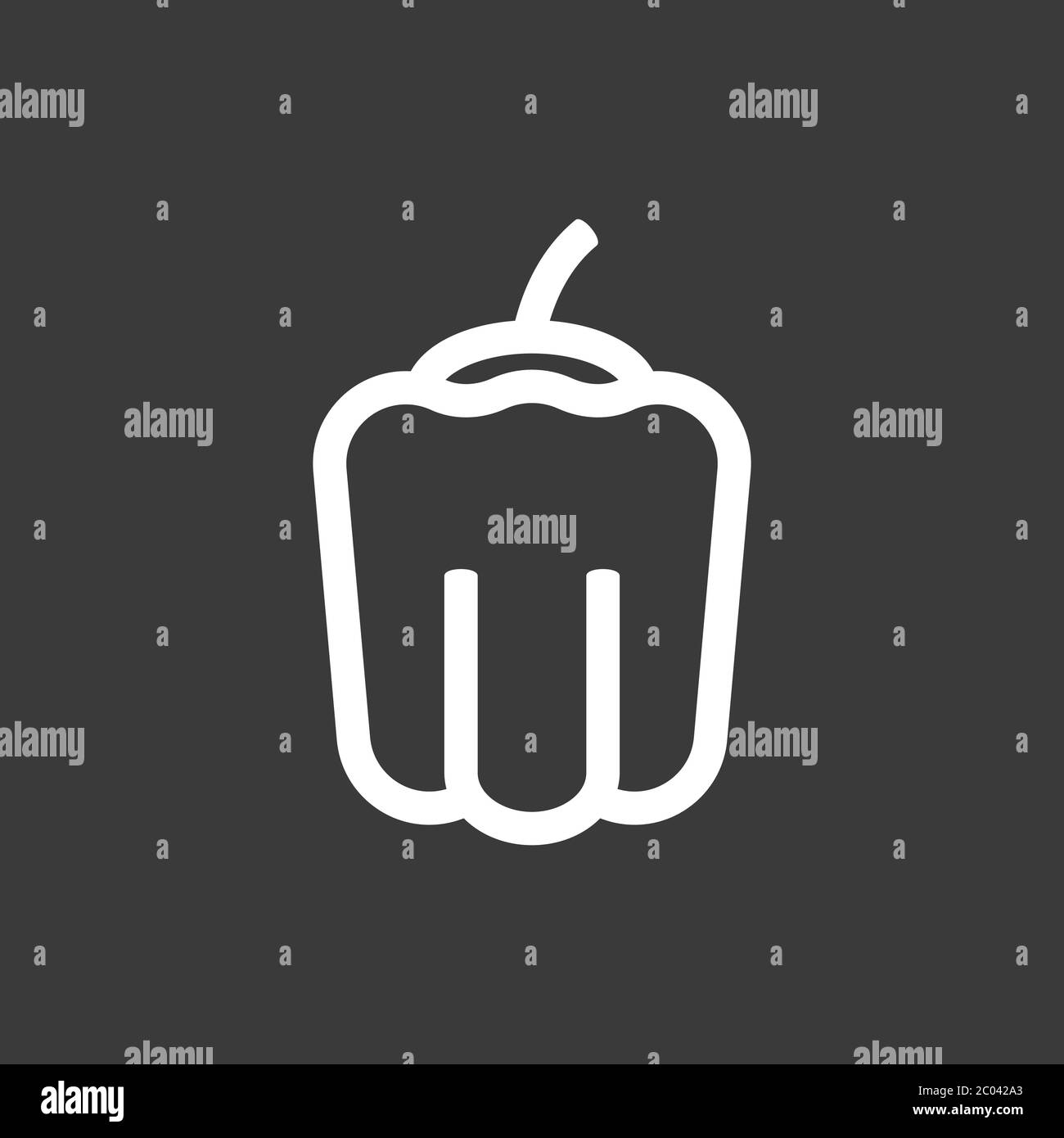 Vegetables vector icon, symbol isolated on background Stock Vector ...