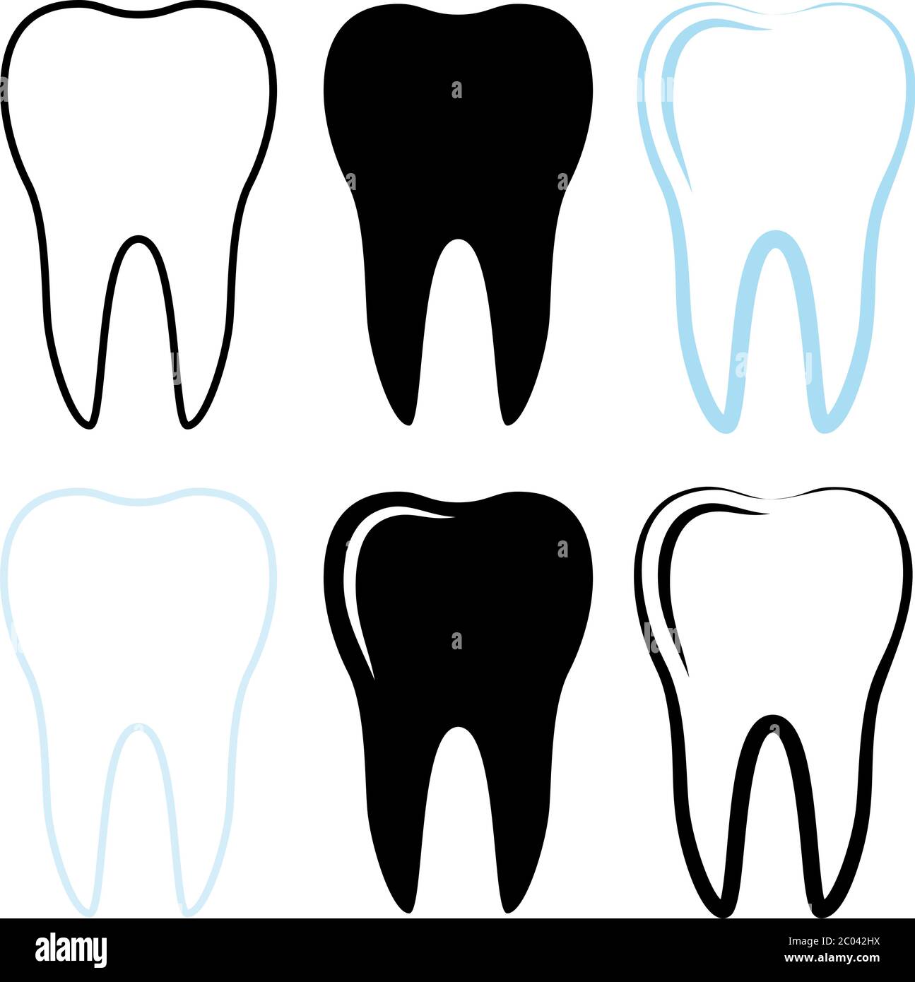 Tooth Icon Vector Illustration Stock Vector Image & Art - Alamy