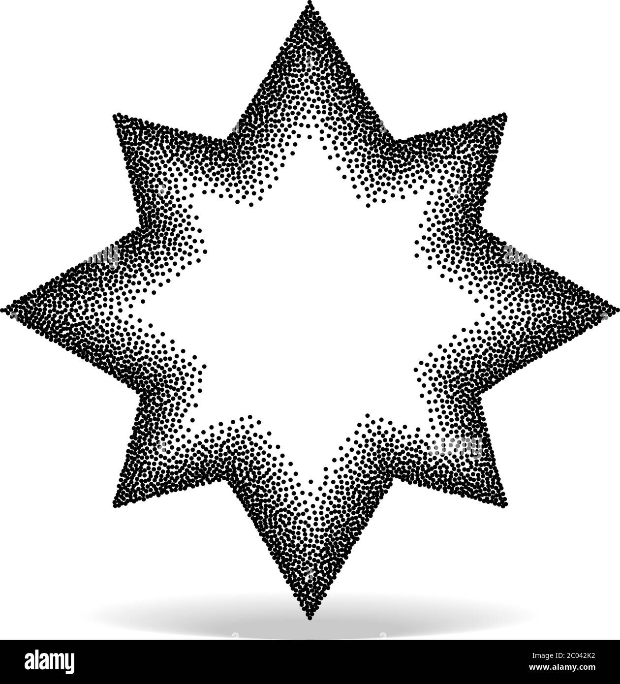 Geometric Shape Stipple Effect Vector Illustration Stock Vector Image ...