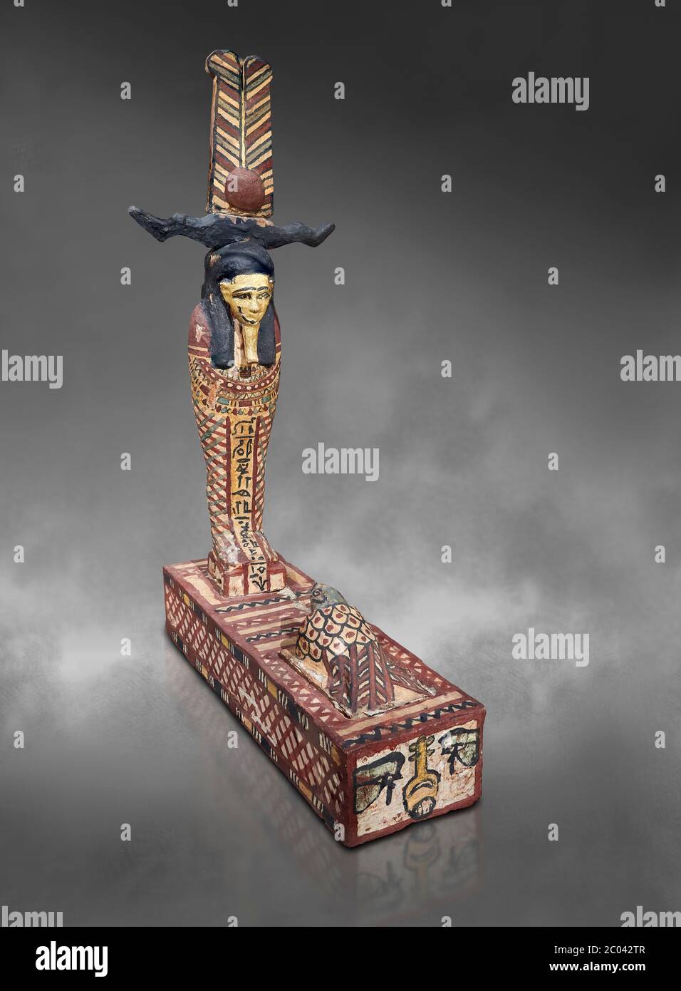 Ancient Egyptian wooden statue of Ptah Sokar Osiris, Ptolemaic Period ...