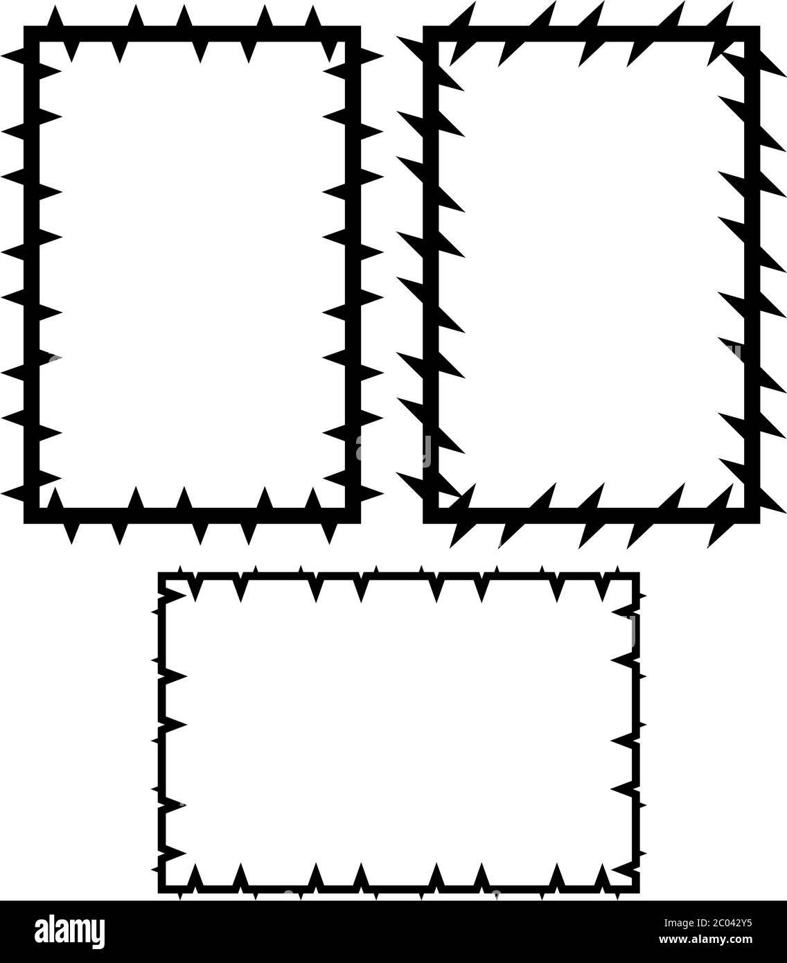 Bold Thick Frame Border Design Vector Illustration Stock Vector Image ...