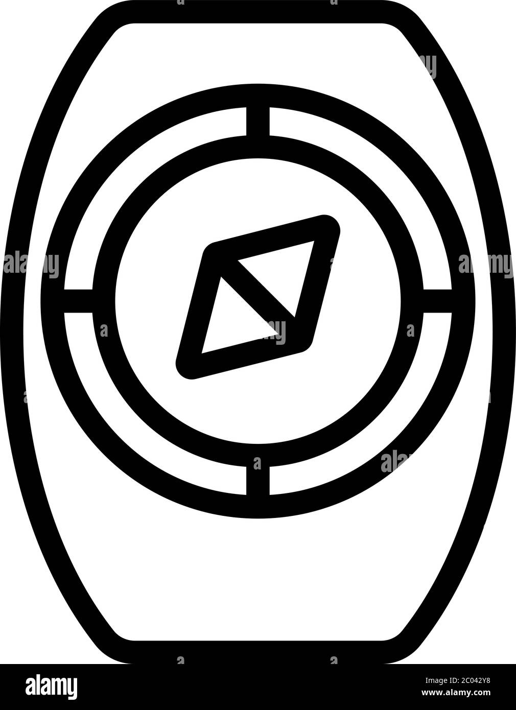 compass tool icon vector outline illustration Stock Vector Image & Art ...