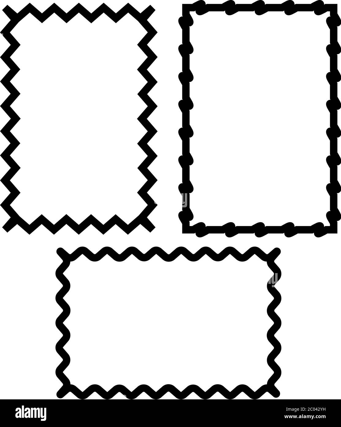 Bold Thick Frame Border Design Vector Illustration Stock Vector Image ...