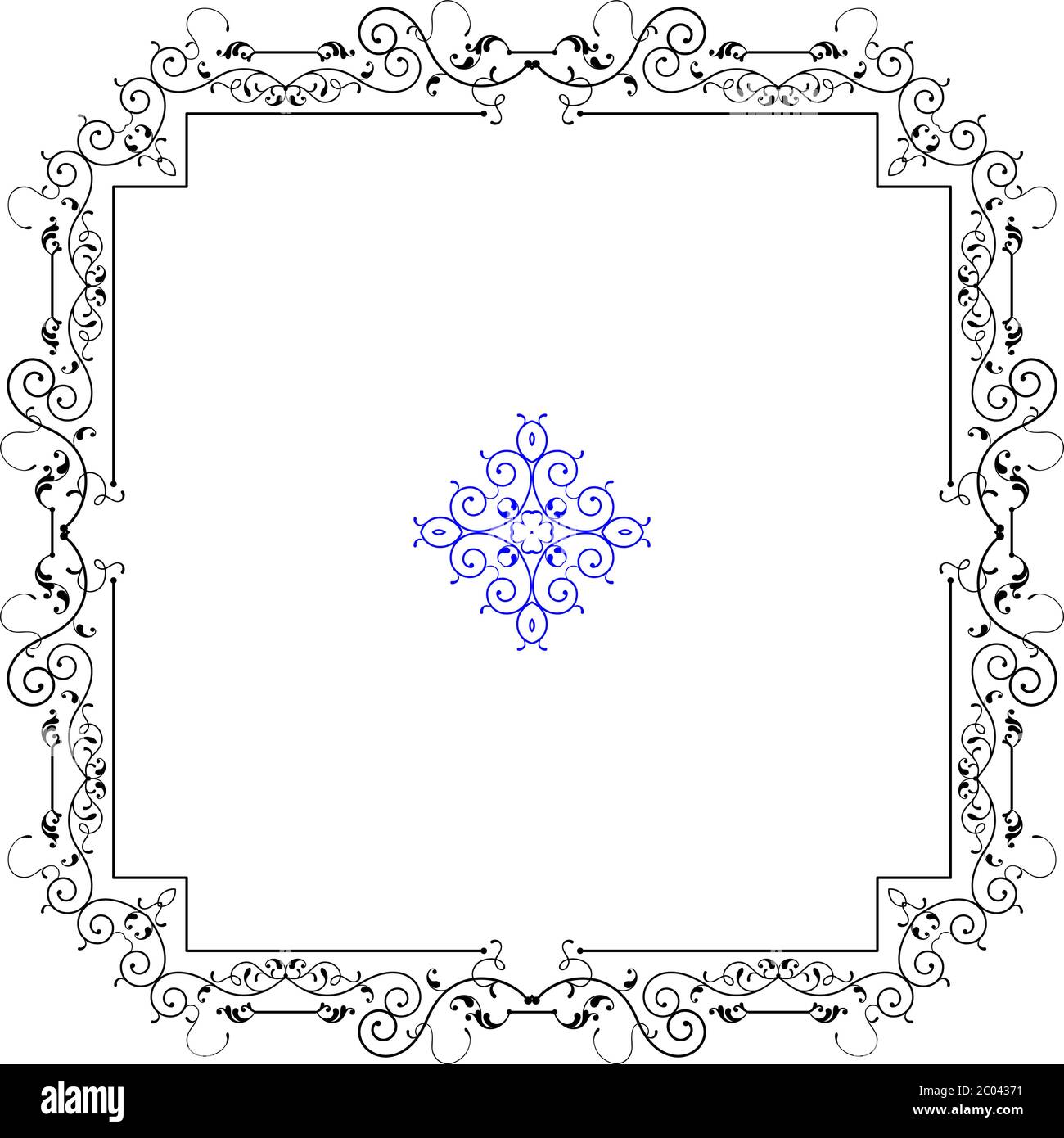 Frame Border Design Vector Illustration Stock Vector Image & Art - Alamy