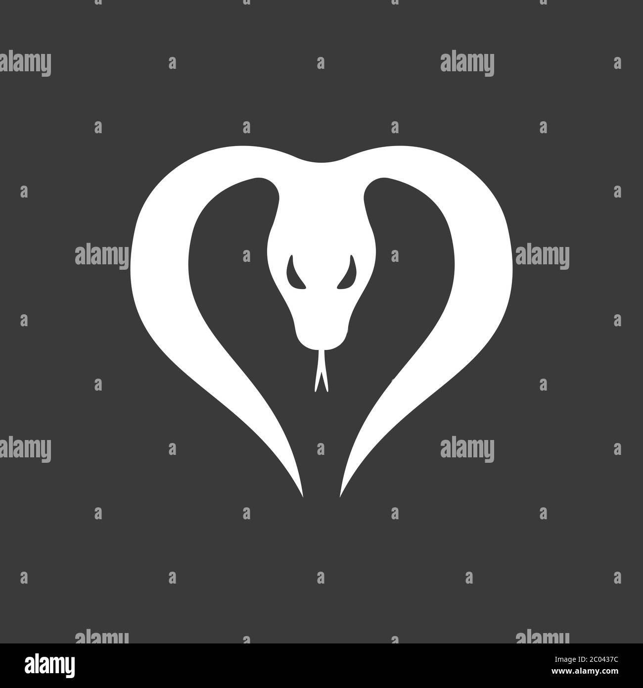 Snake vector icon, animal symbol isolated on background Stock Vector ...