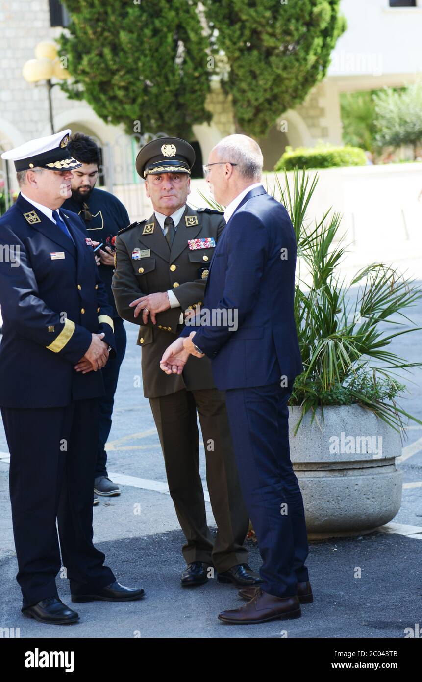 Croatian military officials in Split, Croatia Stock Photo - Alamy