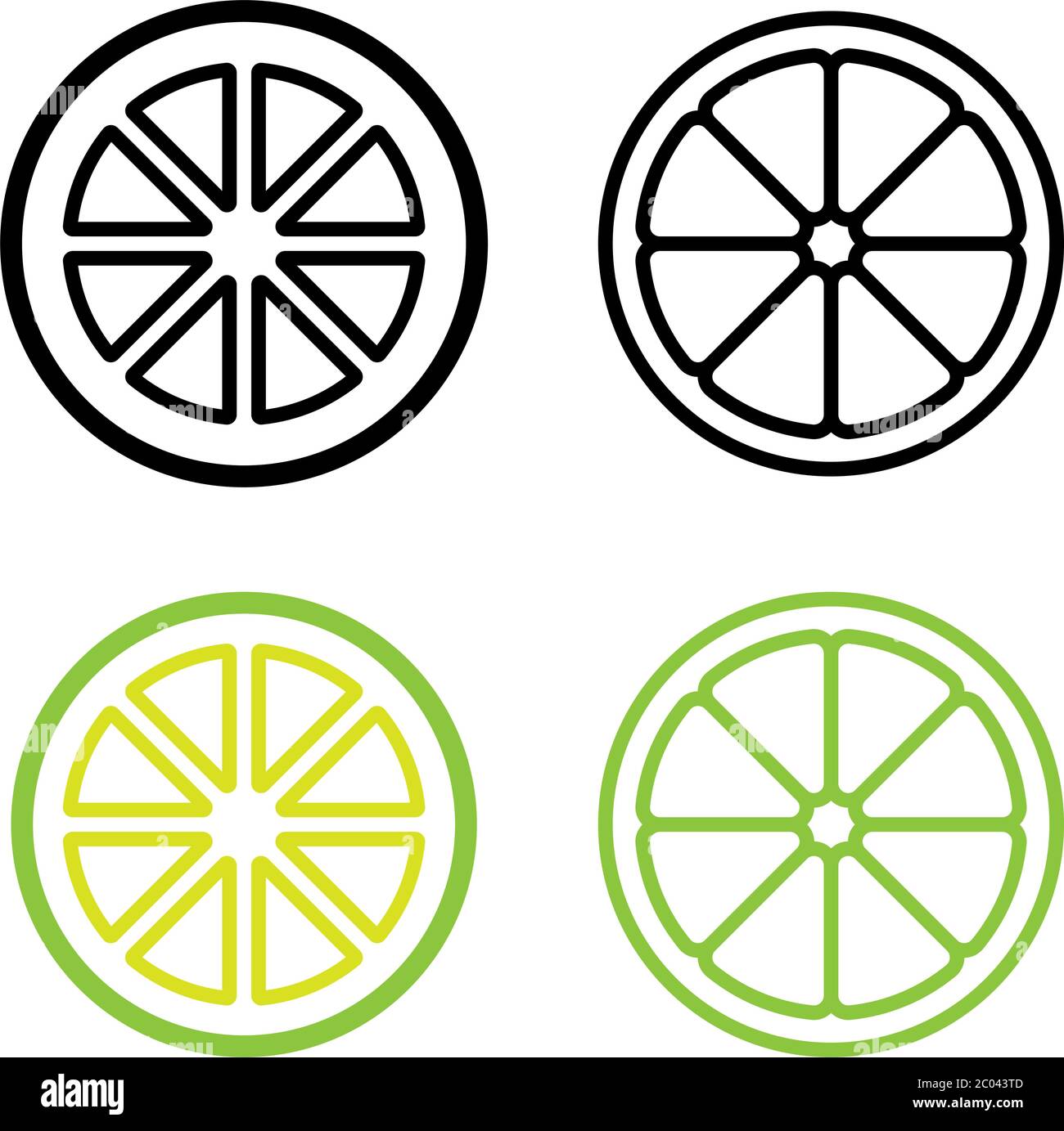 Lemon Icon Vector Illustration Stock Vector Image & Art - Alamy