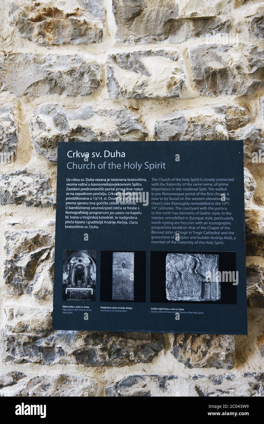Church os St. Spirit in Split, Croatia Stock Photo - Alamy