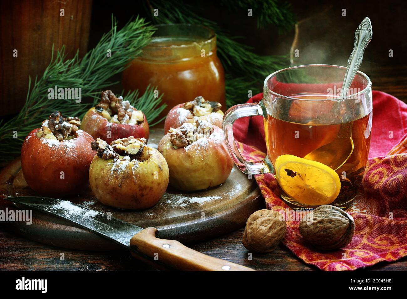 Tea and nuts hi-res stock photography and images - Alamy