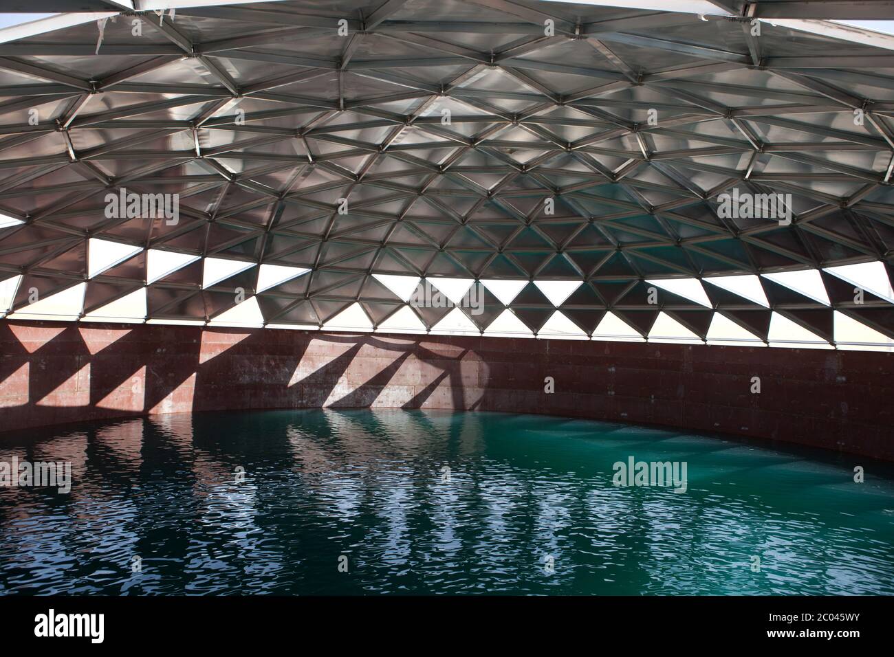 A water tank used for a fire-water system as an essential safety ...