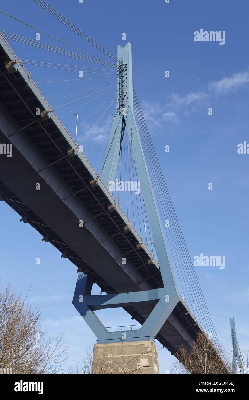 Hamburg - Köhlbrand Bridge Stock Photo - Alamy