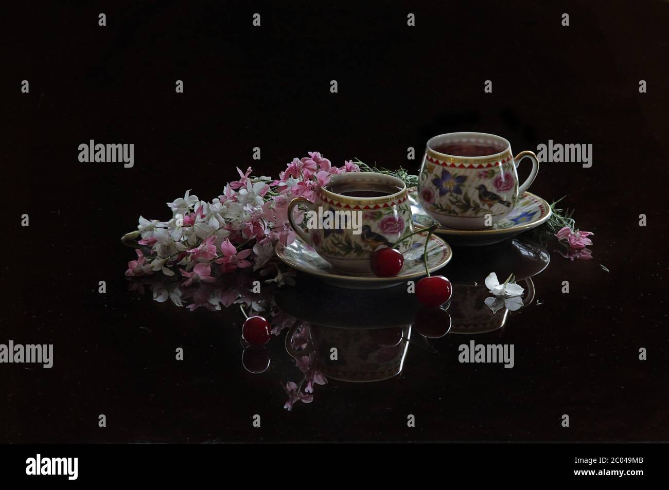 Two cups coffee bouquet hi-res stock photography and images - Alamy