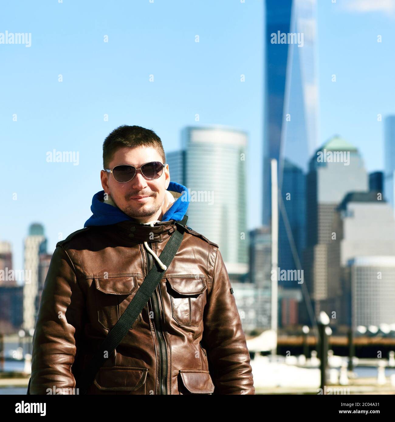 Man in New York City Stock Photo - Alamy